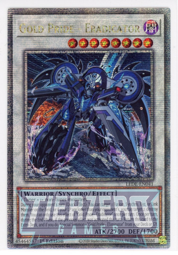 LEDE-EN041 - Gold Pride - Eradicator - Quarter Century Secret Rare - E