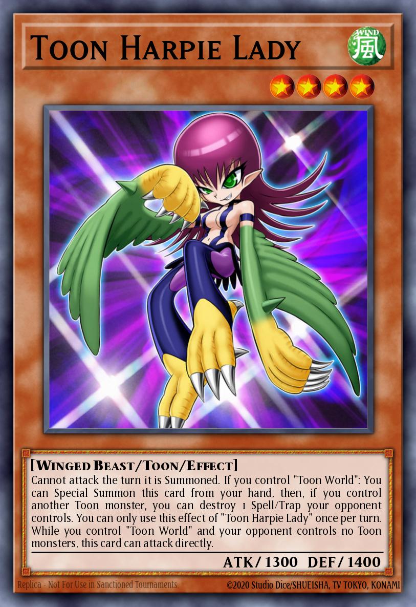 TOCH-PT002 - Toon Harpie Lady - Collectors Rare - Toon monster - Toon