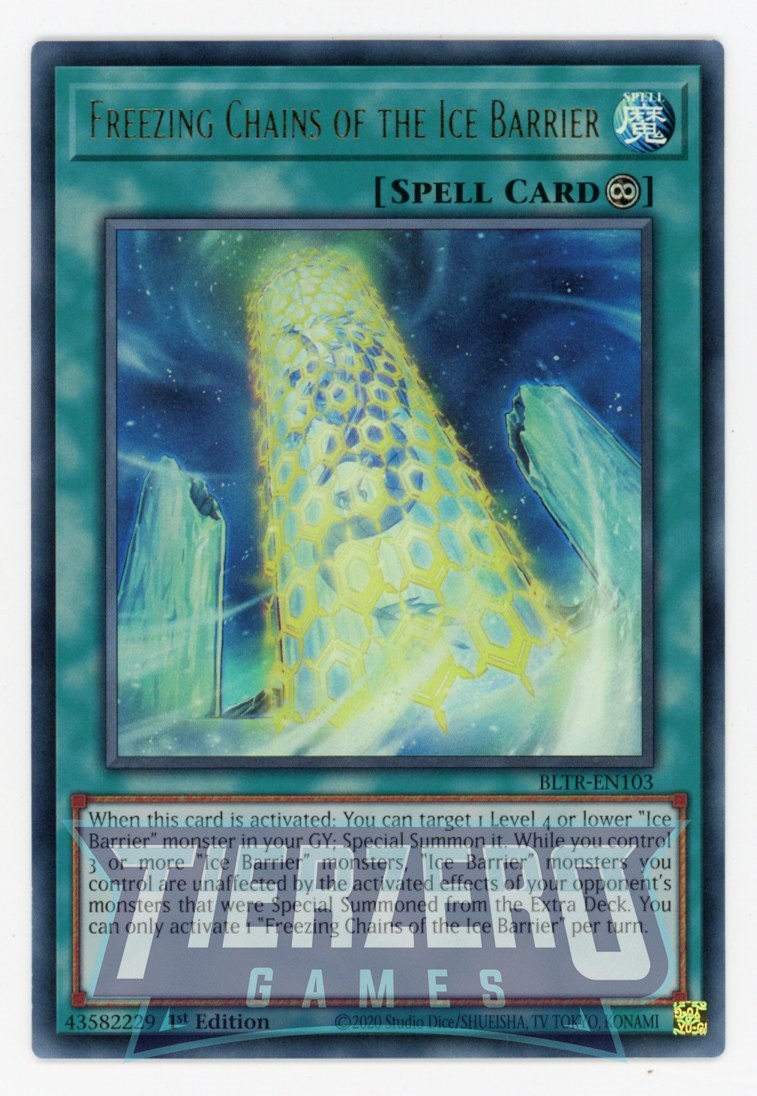 BLTR-EN103 - Freezing Chains of the Ice Barrier - Ultra Rare - Continu