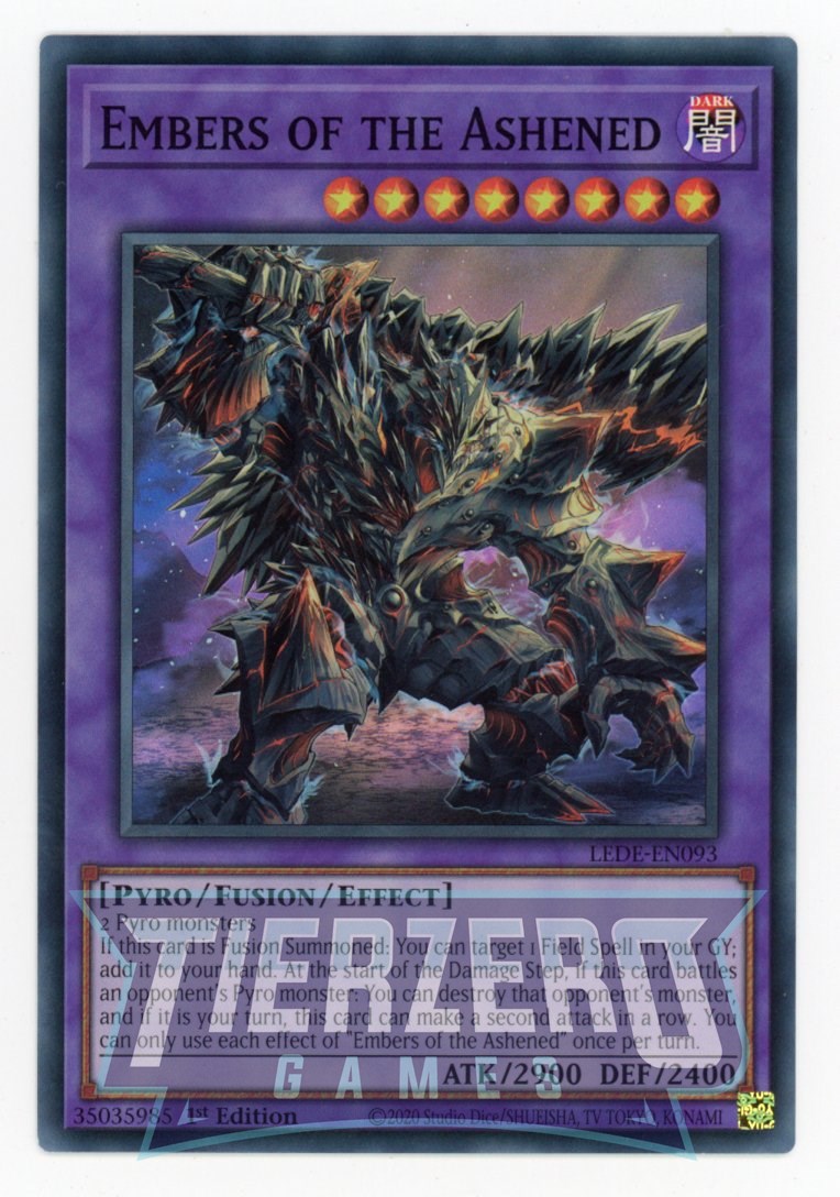 LEDE-EN093 - Embers of the Ashened - Super Rare - Effect Fusion Monste