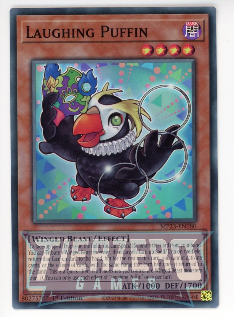 MP23-EN180 - Laughing Puffin - Super Rare - Effect Monster - 25th Anni