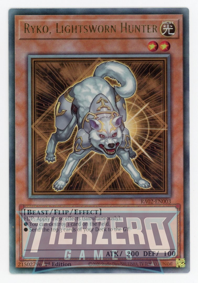 RA02-EN003 - Ryko, Lightsworn Hunter - Ultimate Rare - - Rarity Collec