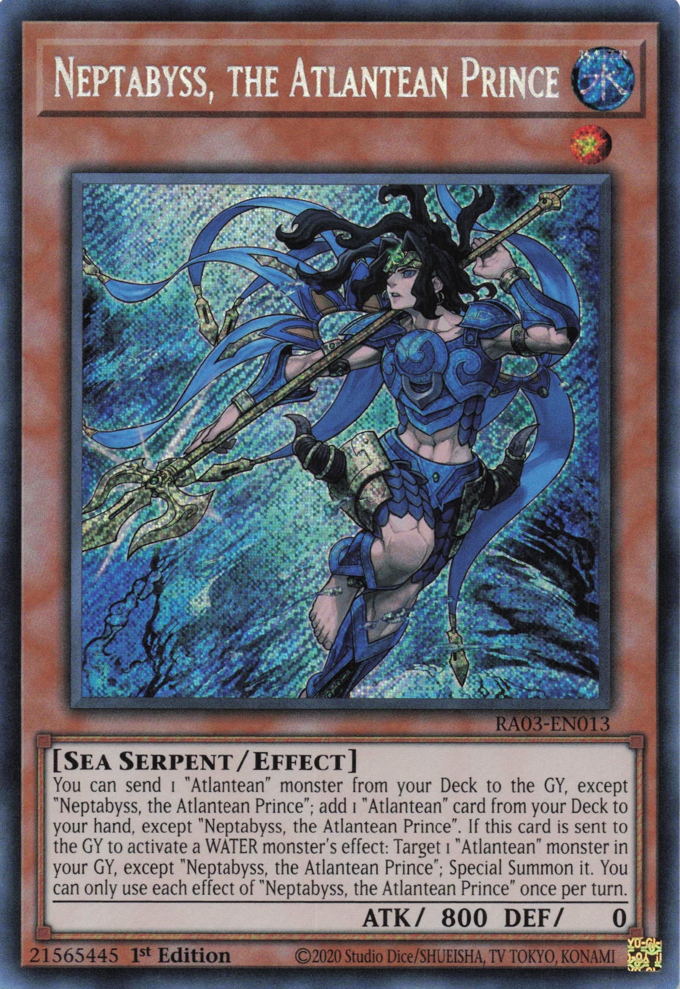 Neptabyss, the Atlantean Prince RA03-EN013 - Secret Rare