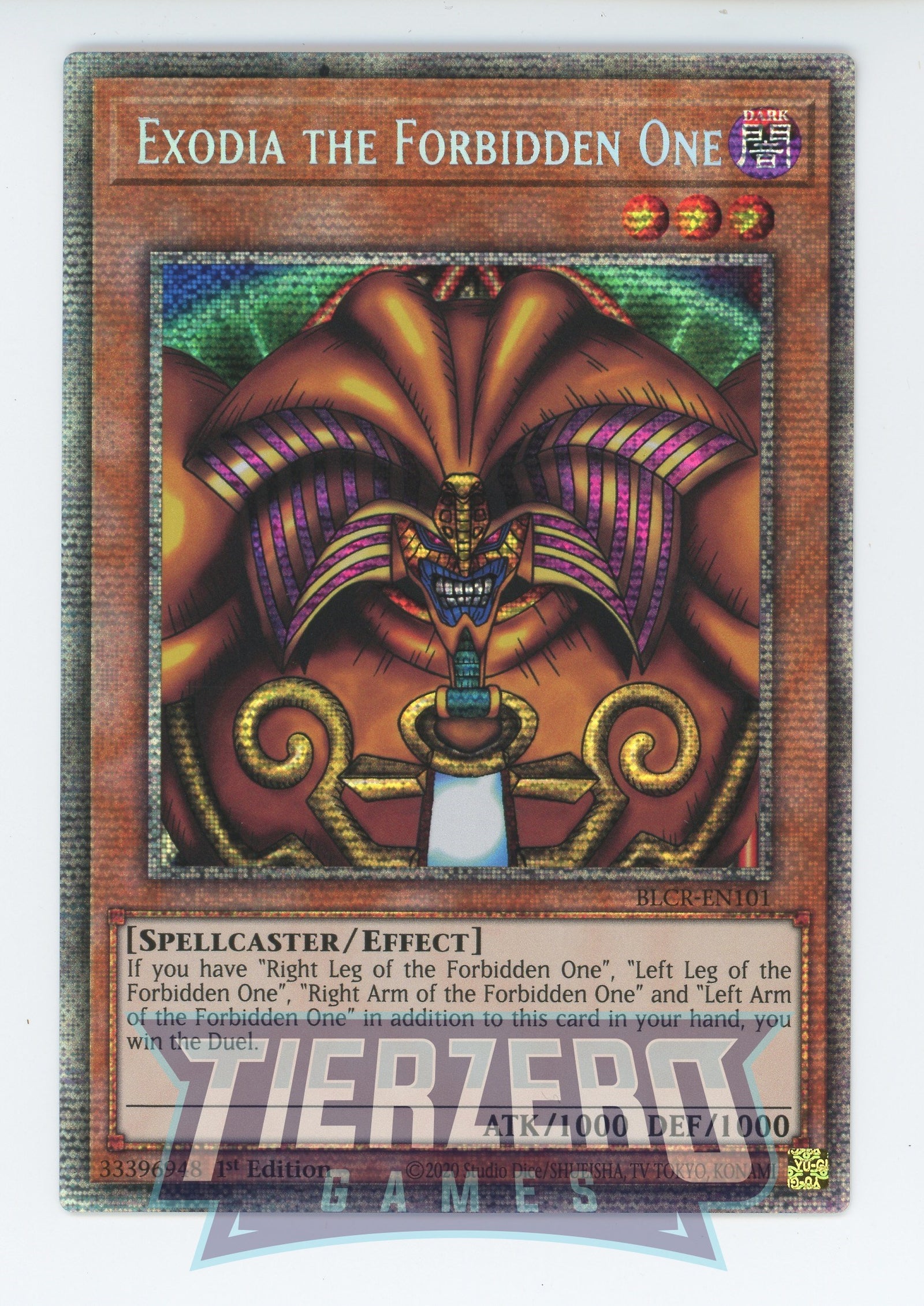 BLCR-EN101 - Exodia The Forbidden One - Starlight Rare - Effect Monste