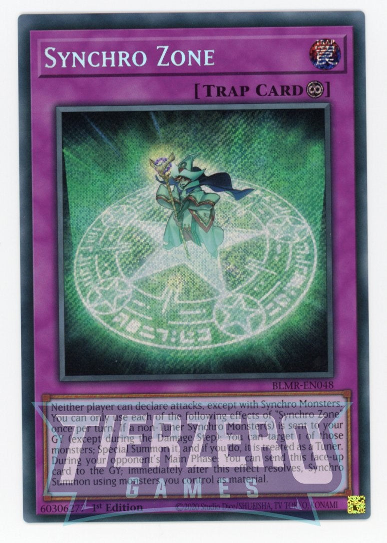 BLMR-EN048 - Synchro Zone - Secret Rare - Continuous Trap - Battles of