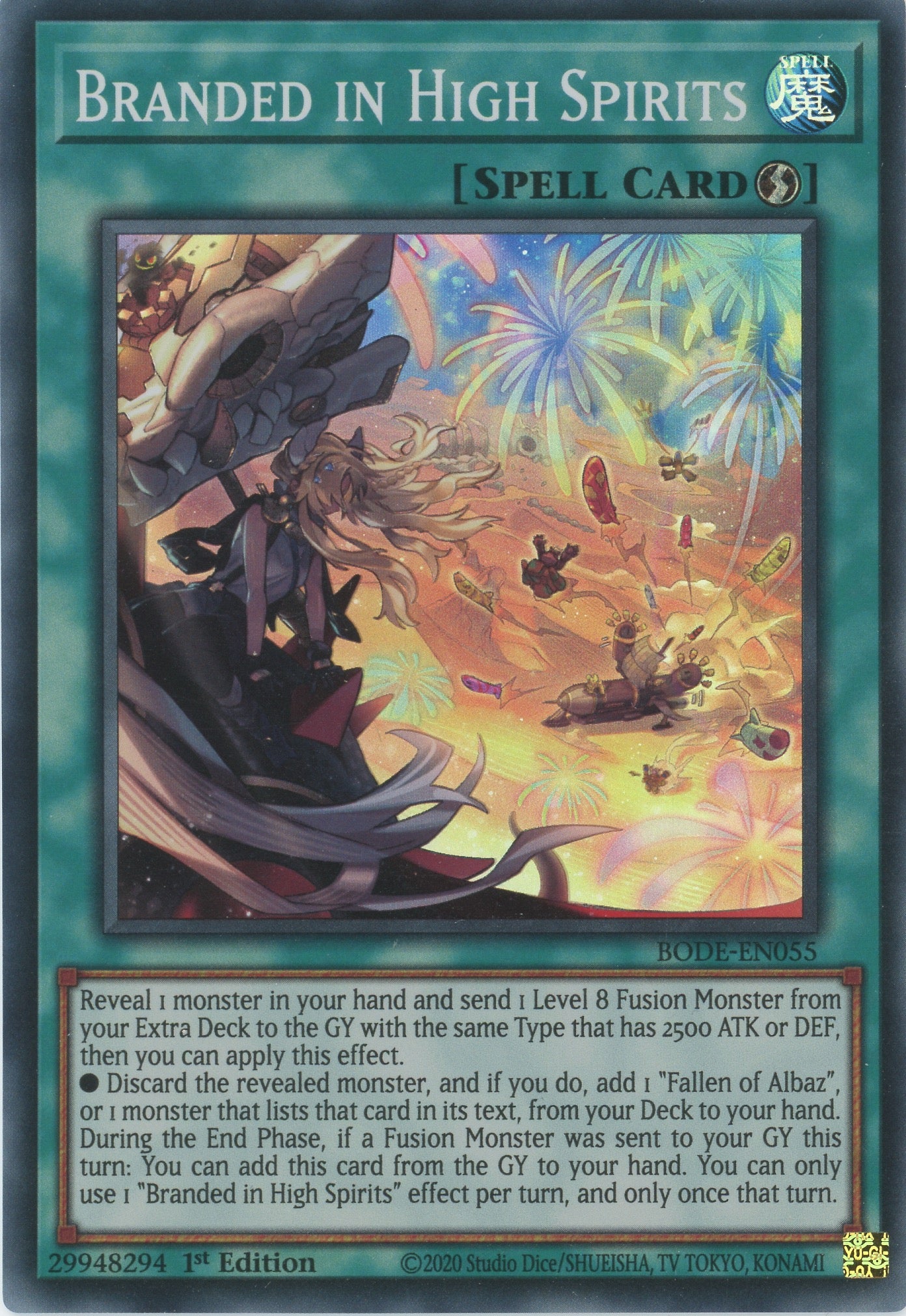 BODE-EN055 - Branded in High Spirits - Super Rare - Quick-Play Spell