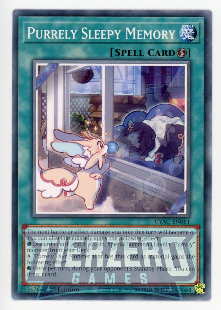 CYAC-EN061 - Purrely Sleepy Memory - Common - Quick-Play Spell - Cyber