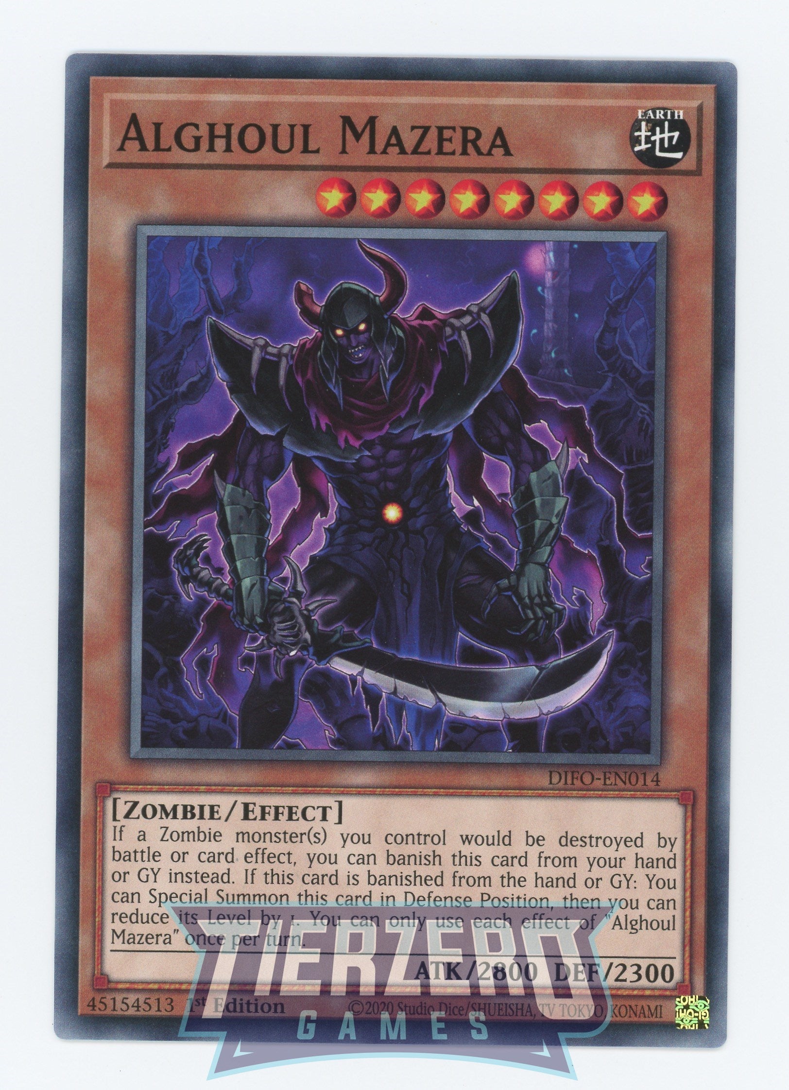 DIFO-EN014 - Alghoul Mazera - Common - Effect Monster - Dimension Forc
