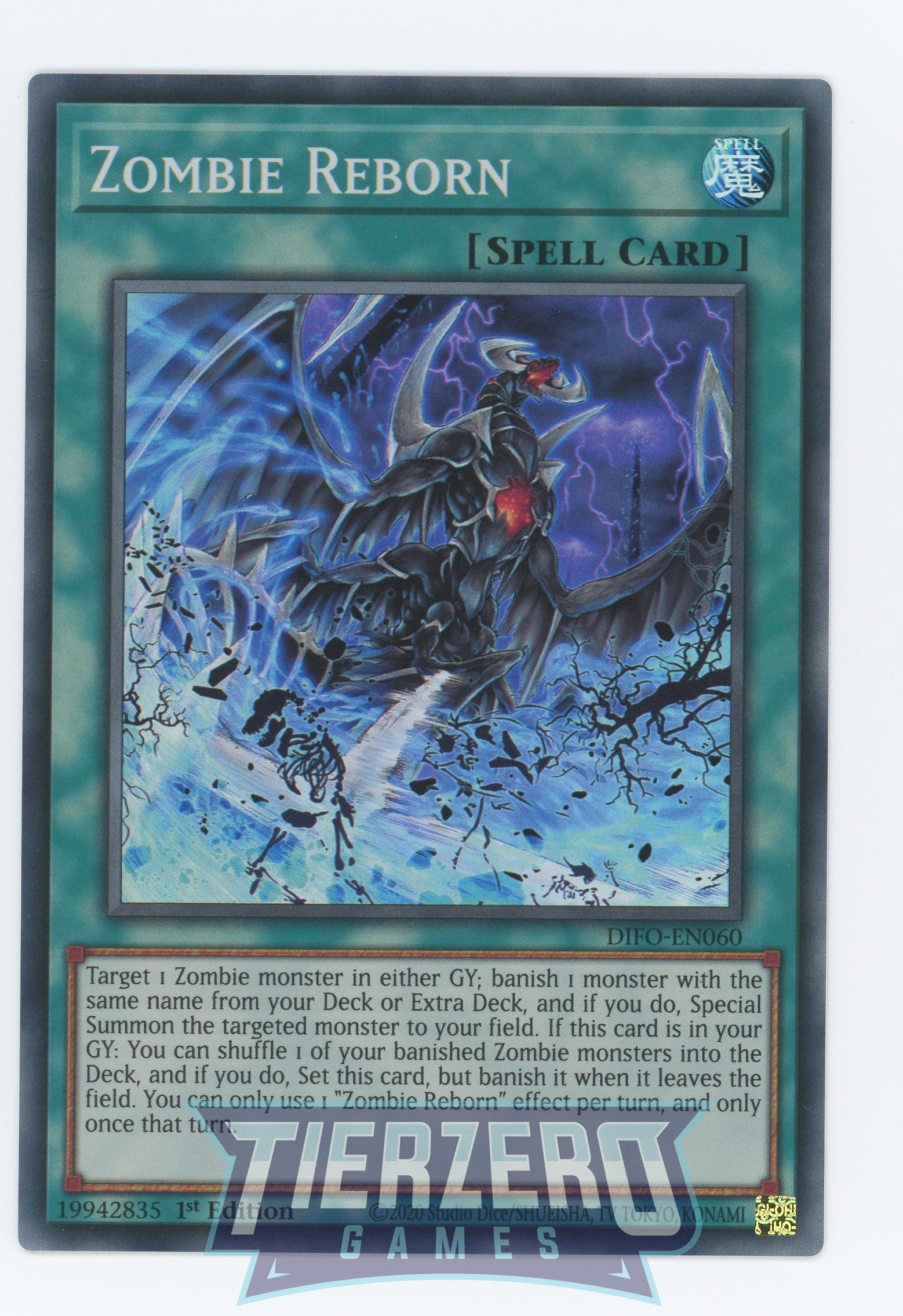 DIFO-EN060 - Zombie Reborn - Super Rare - Normal Spell - Dimension For