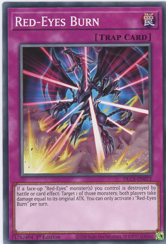 DLCS-EN072 - Red-Eyes Burn - Common - Normal Trap - Dragons of Legend