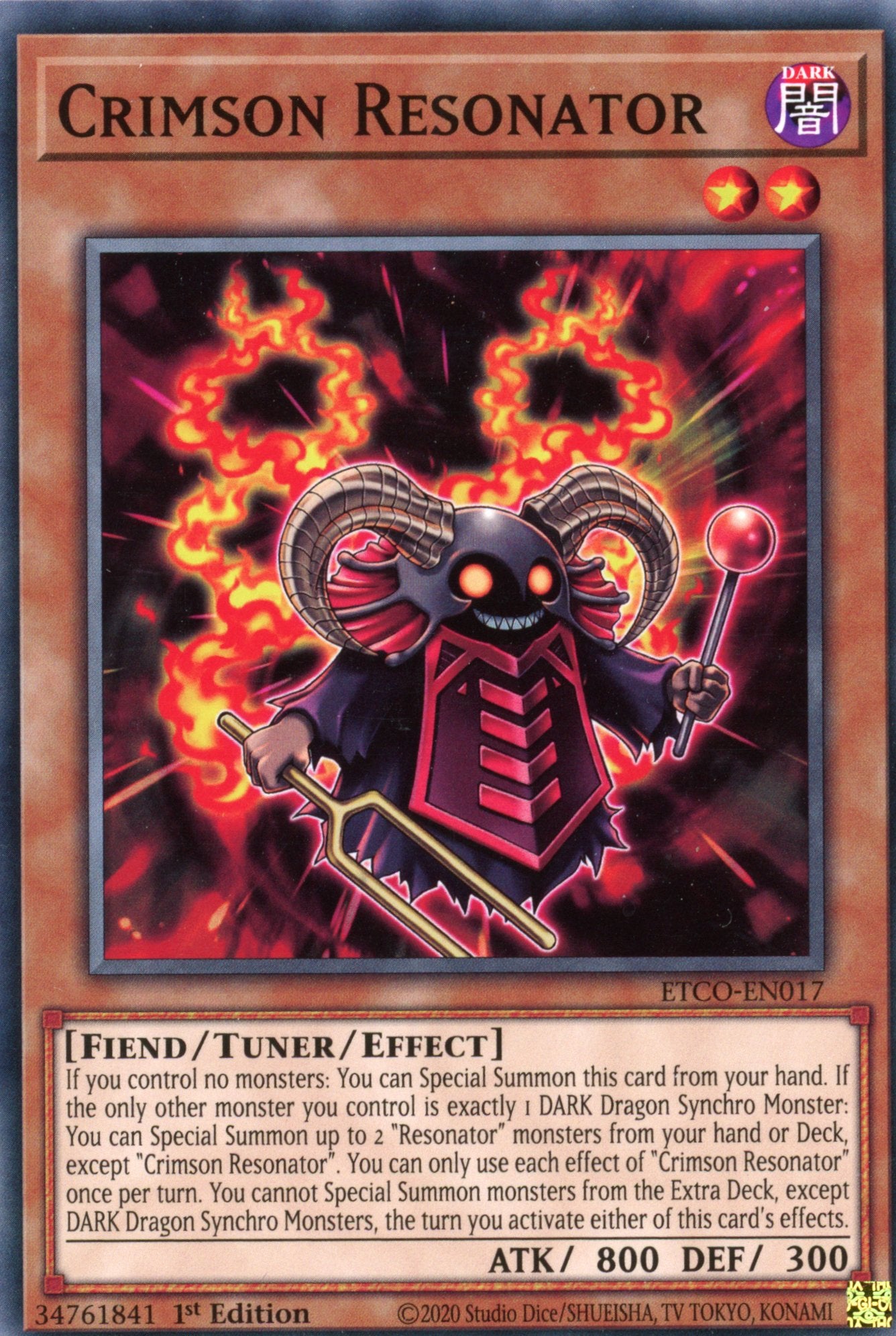 ETCO-EN017 - Crimson Resonator - Common - Effect Tuner monster - 1st ...