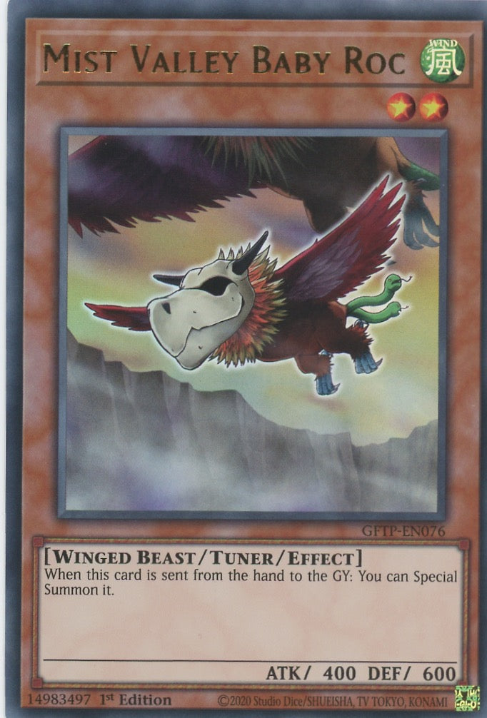 GFTP-EN076 - Mist Valley Baby Roc - Ultra Rare - Effect Tuner monster