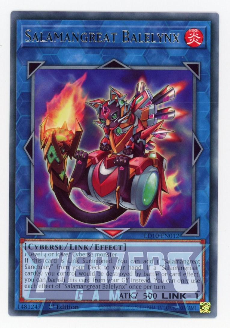LD10-EN012 - Salamangreat Balelynx - Rare - Effect Link Monster - Lege