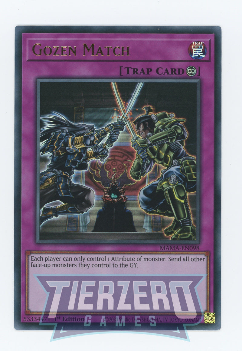 MAMA-EN098 - Gozen Match - Ultra Rare - Continuous Trap - Magnificent