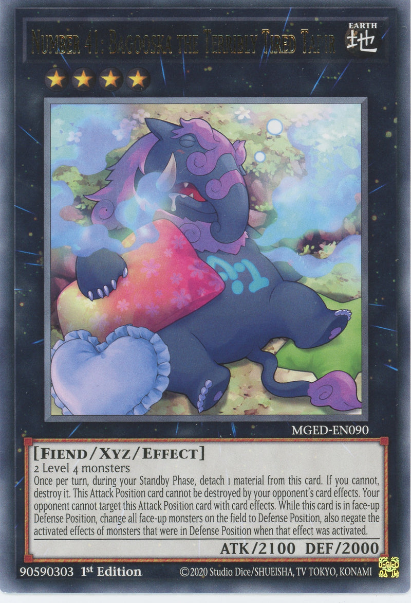 MGED-EN090 - Number 41: Bagooska the Terribly Tired Tapir - Rare - Eff