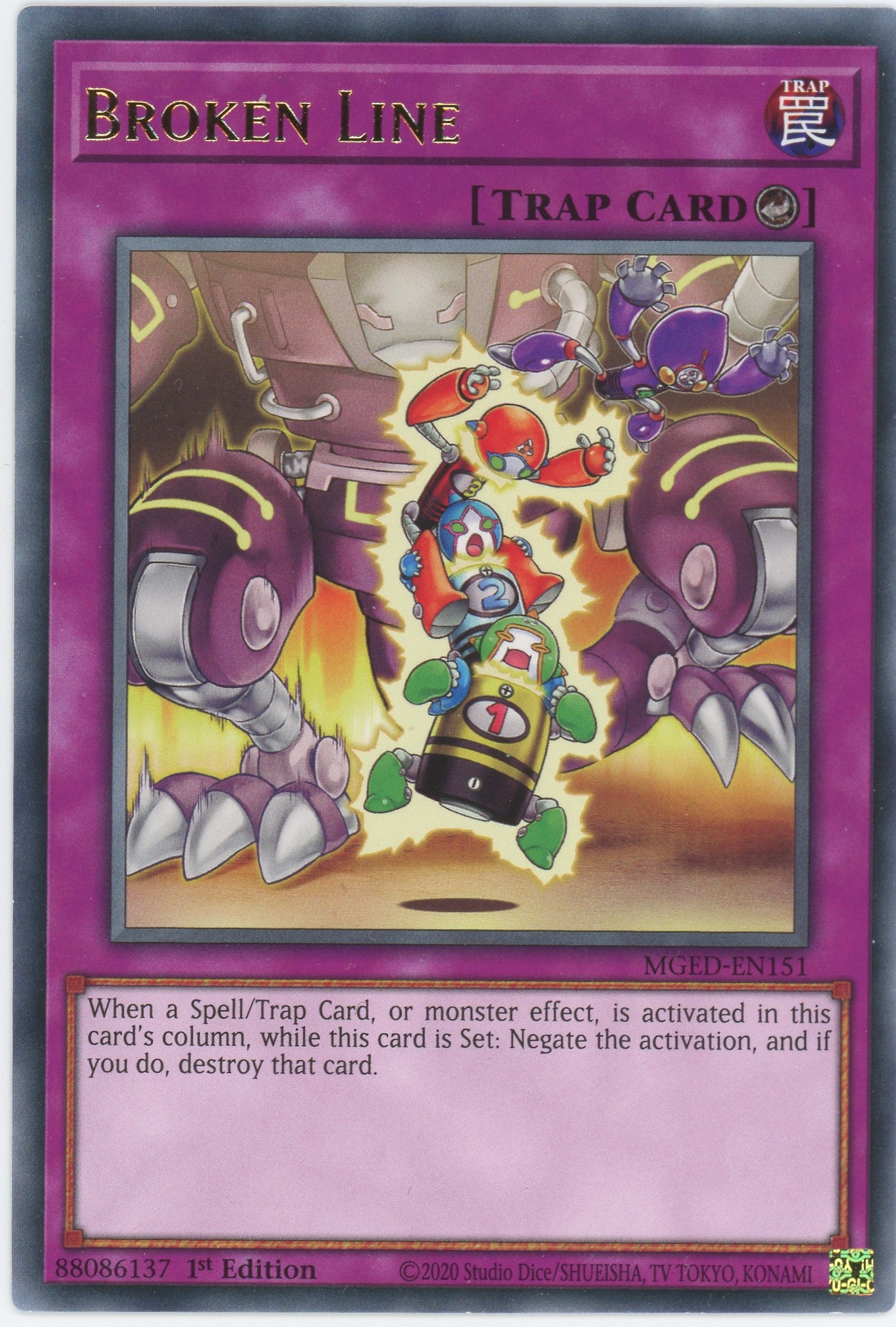 MGED-EN151 - Broken Line - Rare - Counter Trap - Maximum Gold El Dorad