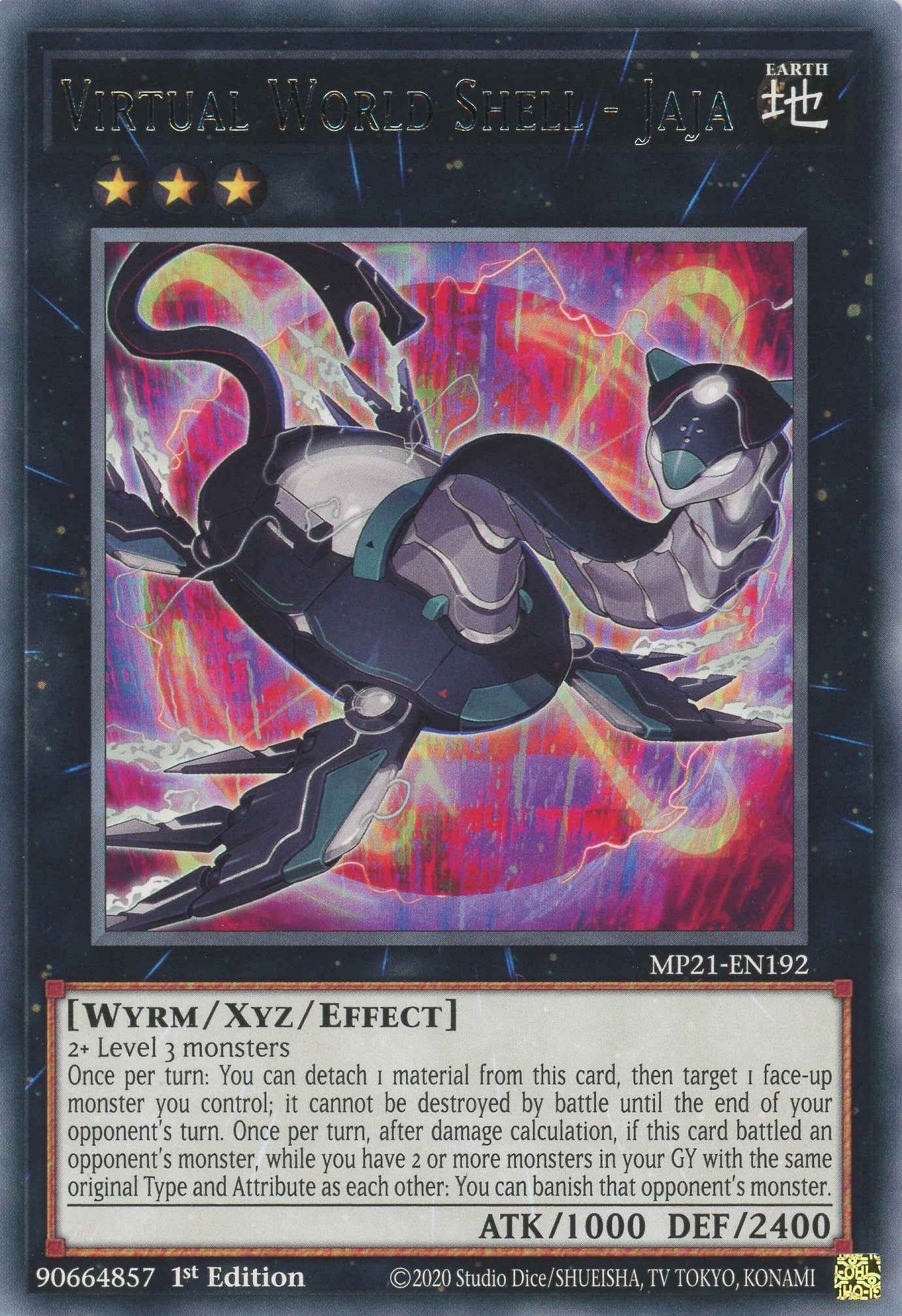 MP21-EN192 - Virtual World Shell - Jaja - Rare - Effect Xyz Monster