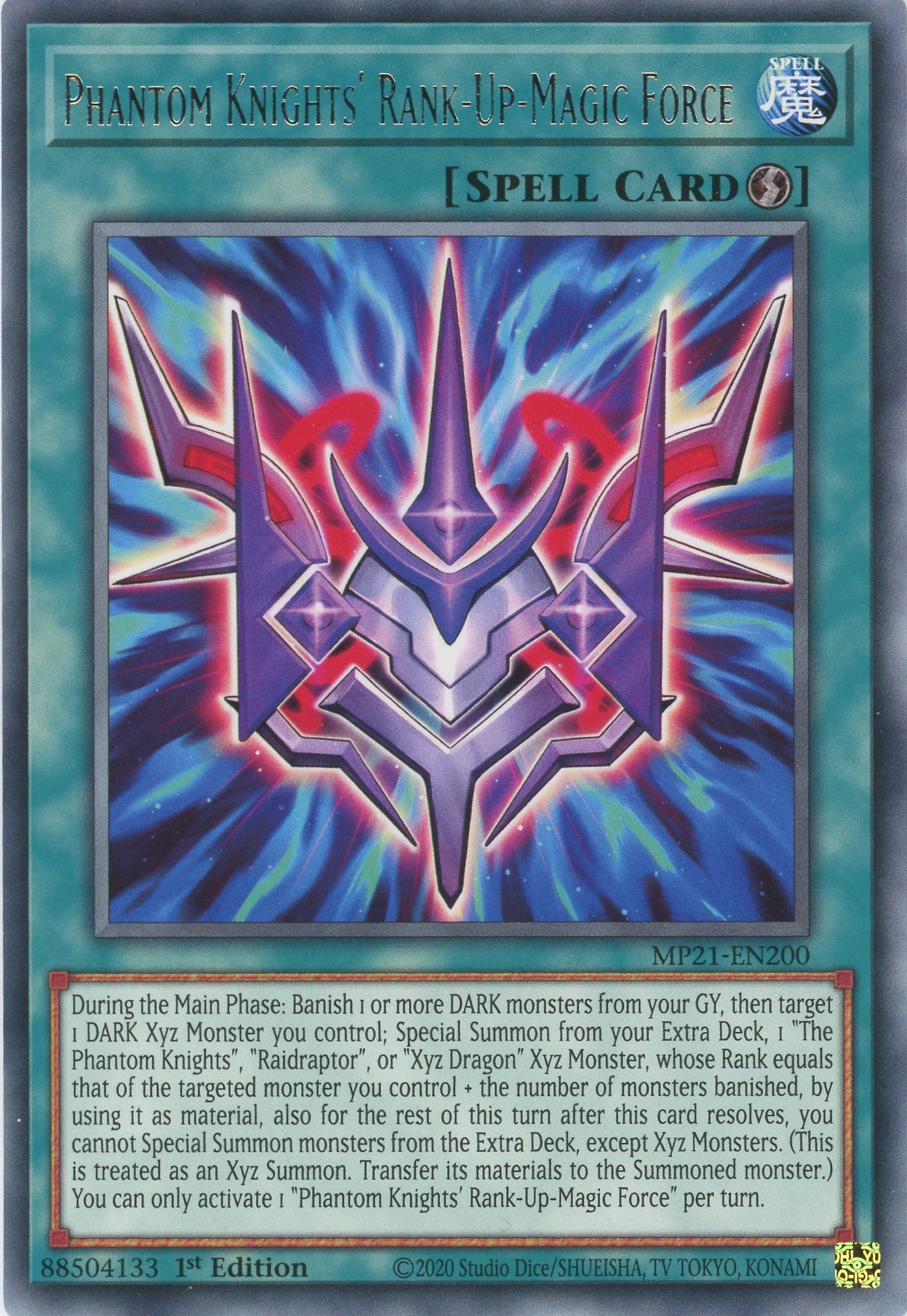 MP21-EN200 - Phantom Knights' Rank-Up-Magic Force - Rare - Quick-Play