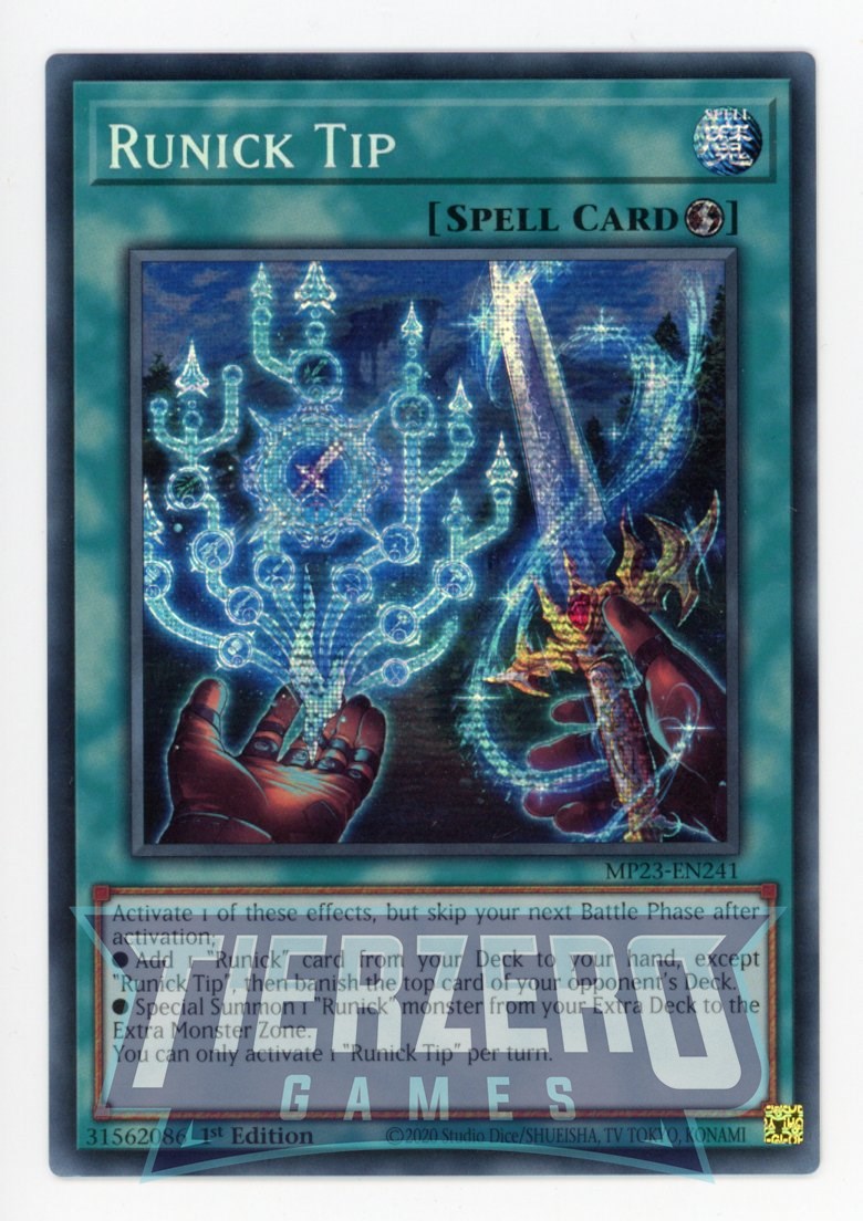 MP23-EN241 - Runick Tip - Prismatic Secret Rare - Quick-Play Spell - 2