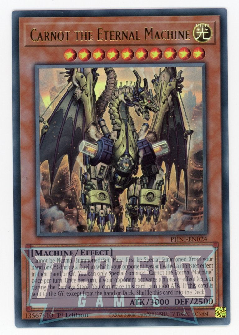 PHNI-EN024 - Carnot the Eternal Machine - Ultra Rare - Effect Monster
