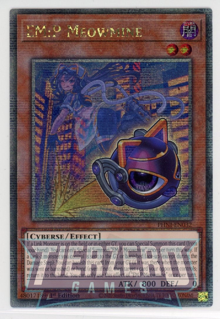PHNI-EN032 - EM:P Meowmine - Quarter Century Secret Rare - Effect Mons