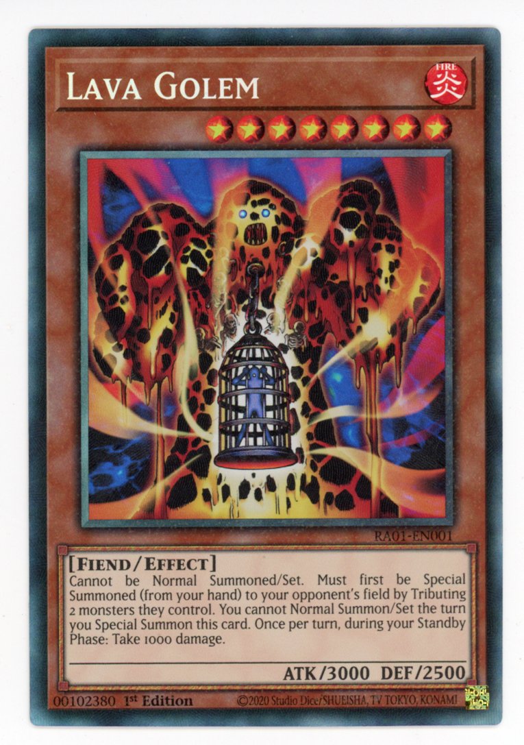 RA01-EN001 - Lava Golem - Collector's Rare - Effect Monster - Rarity C
