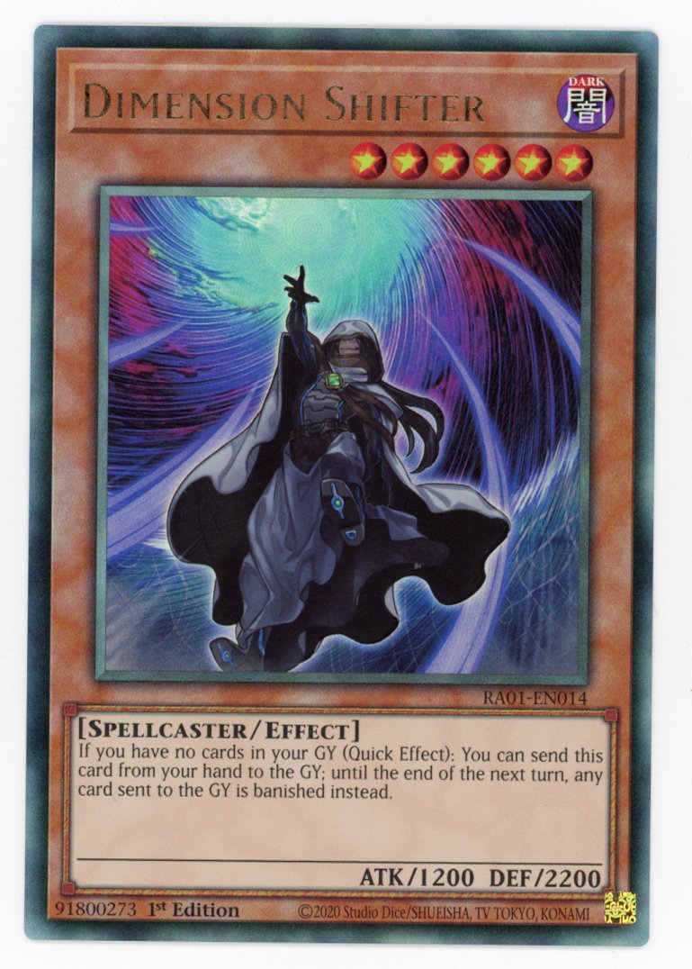 RA01-EN014 - Dimension Shifter - Ultimate Rare - Effect Monster - Rari