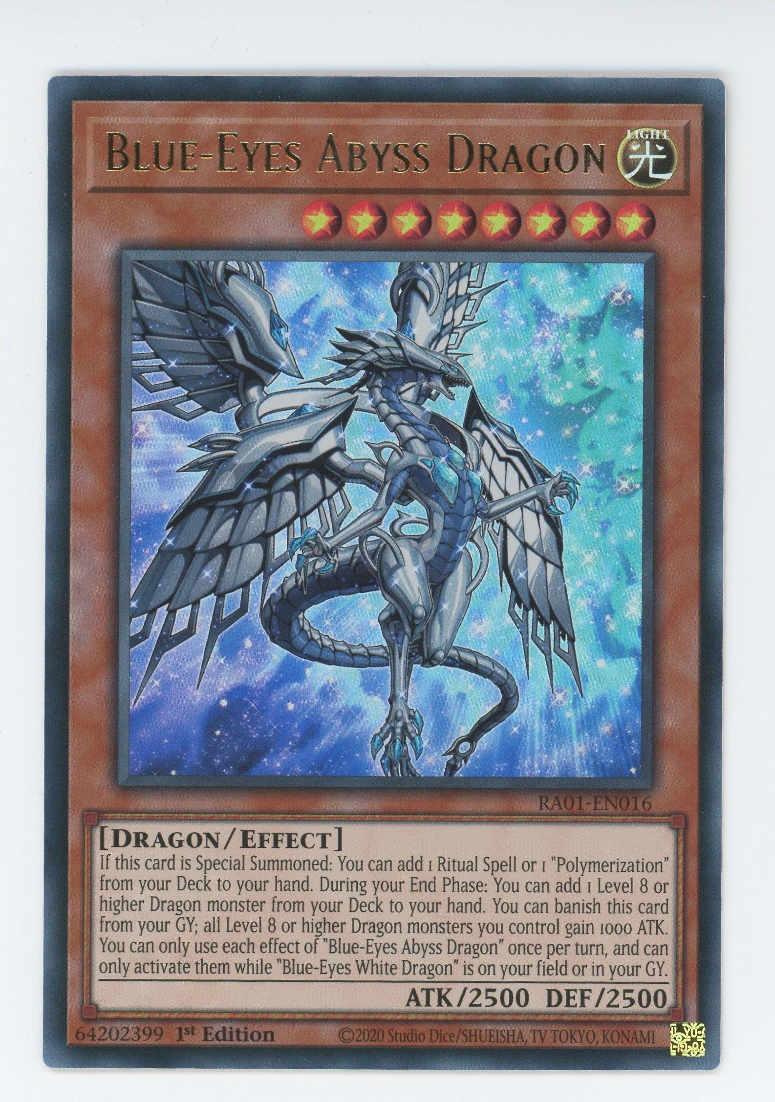 RA01-EN016 - Blue-Eyes Abyss Dragon - Ultra Rare - Effect Monster - Ra
