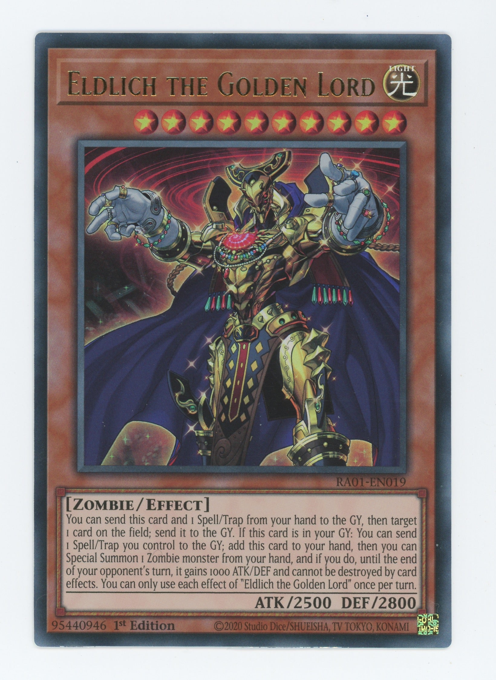 RA01-EN019 - Eldlich the Golden Lord - Ultra Rare - Effect Monster - R