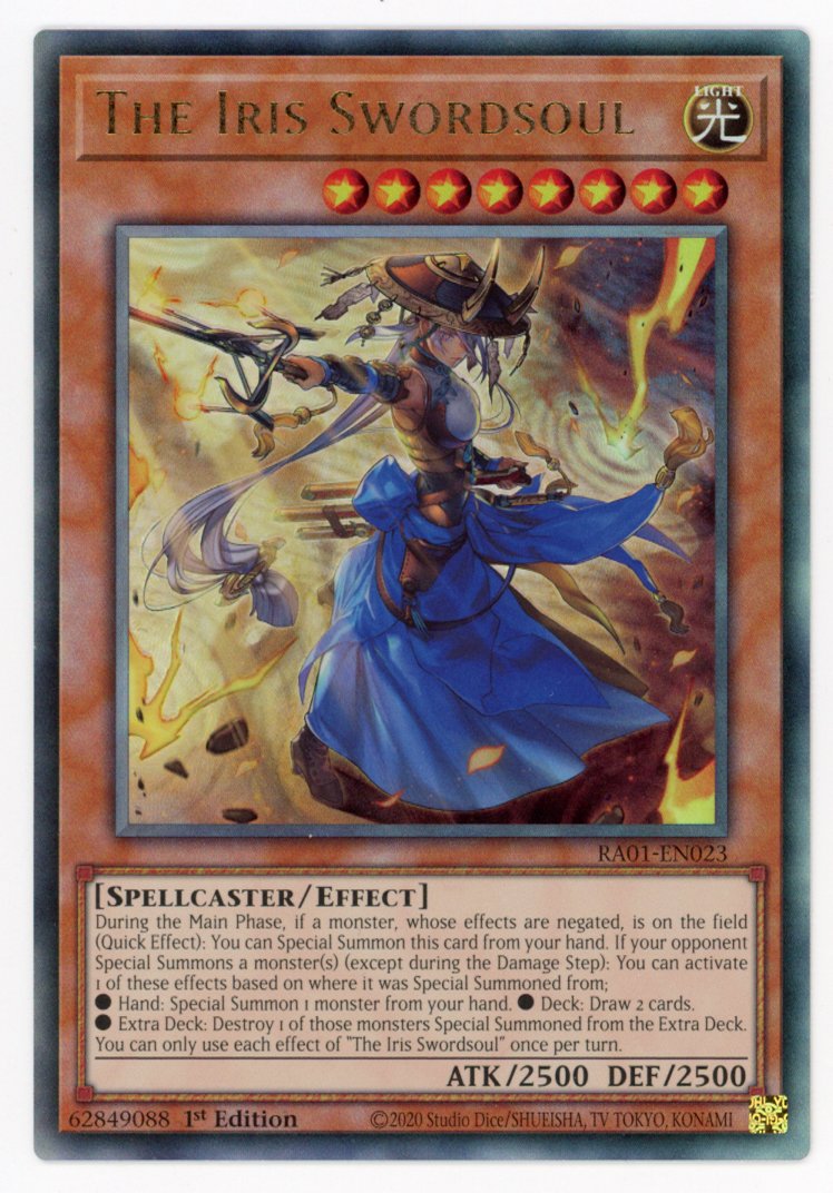 RA01-EN023 - The Iris Swordsoul - Ultimate Rare - Effect Monster - Rar