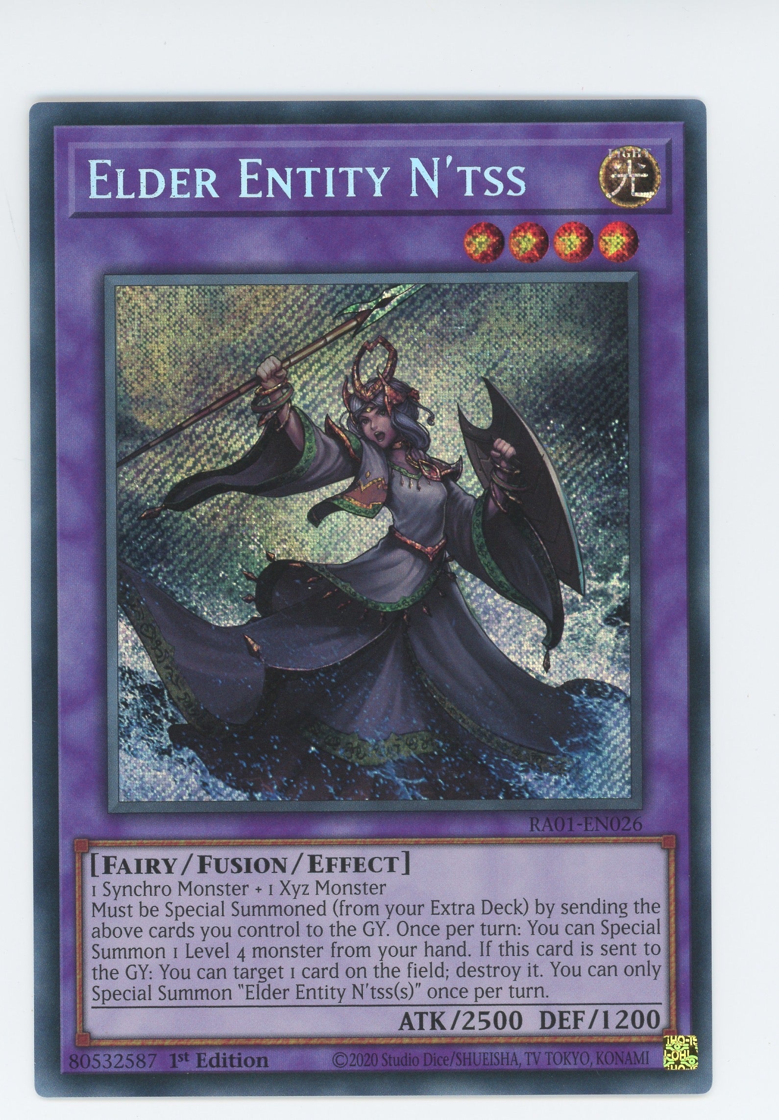 RA01-EN026 - Elder Entity N'tss - Secret Rare - Effect Fusion Monster