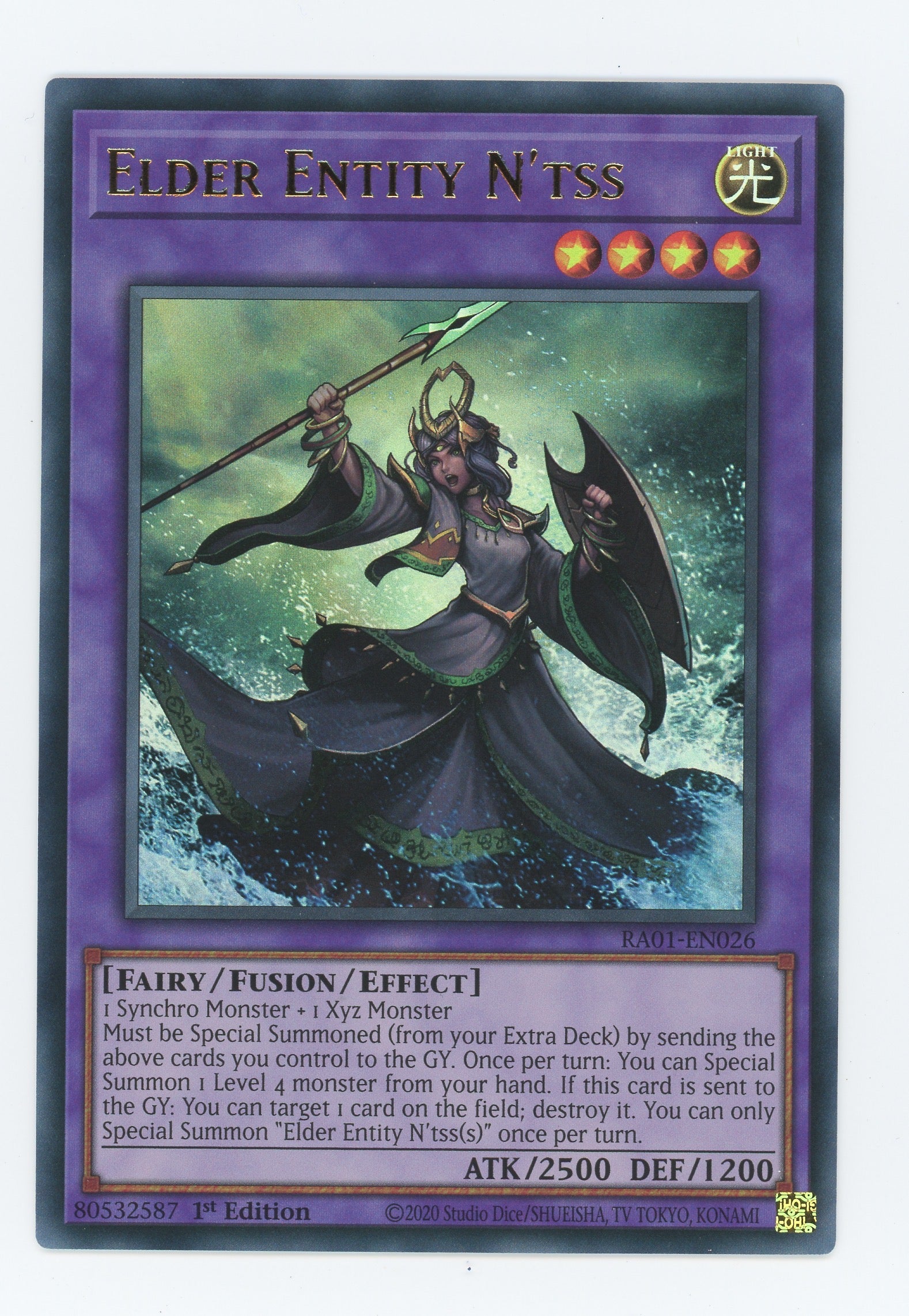 RA01-EN026 - Elder Entity N'tss - Ultra Rare - Effect Fusion Monster