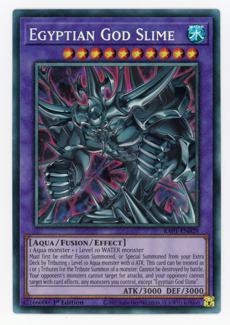 RA01-EN029 - Egyptian God Slime - Collector's Rare - Effect Fusion Mon