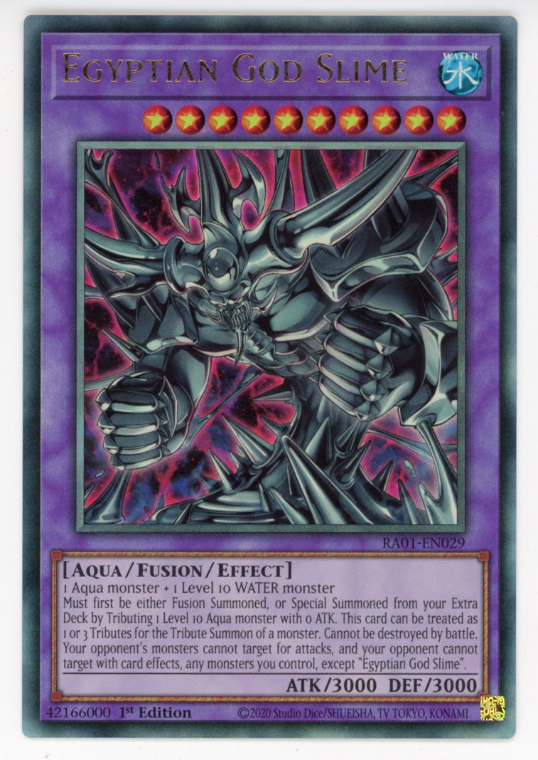 RA01-EN029 - Egyptian God Slime - Ultimate Rare - Effect Fusion Monste
