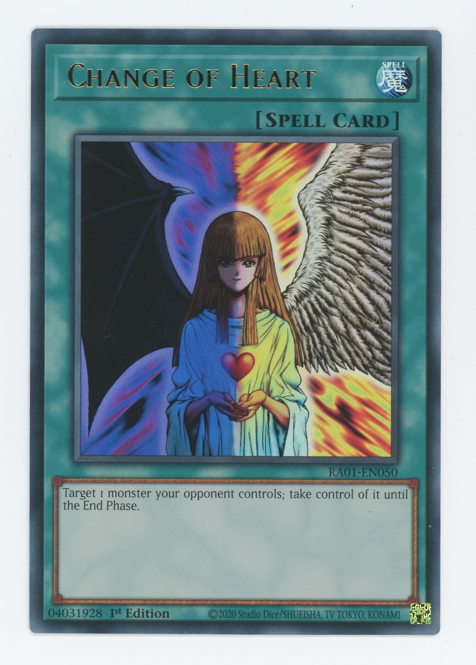 RA01-EN050 - Change of Heart - Ultra Rare - Normal Spell - Rarity Coll