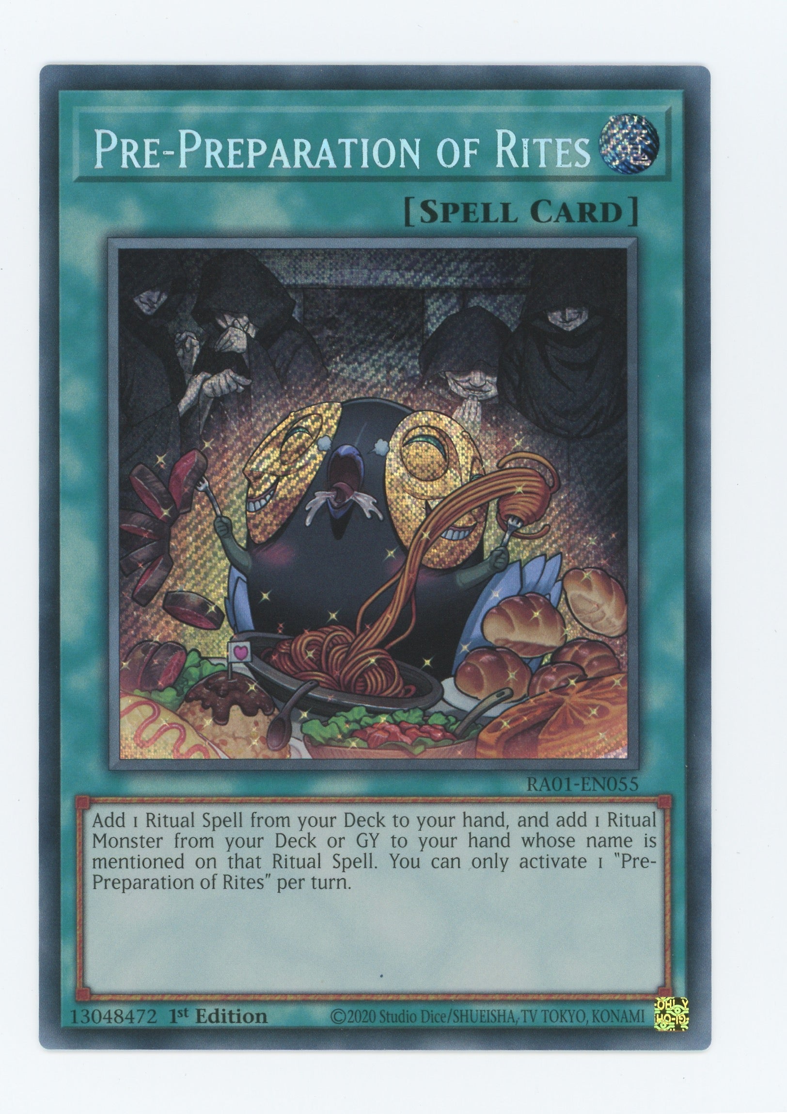 RA01-EN055 - Pre-Preparation of Rites - Secret Rare - Normal Spell - R