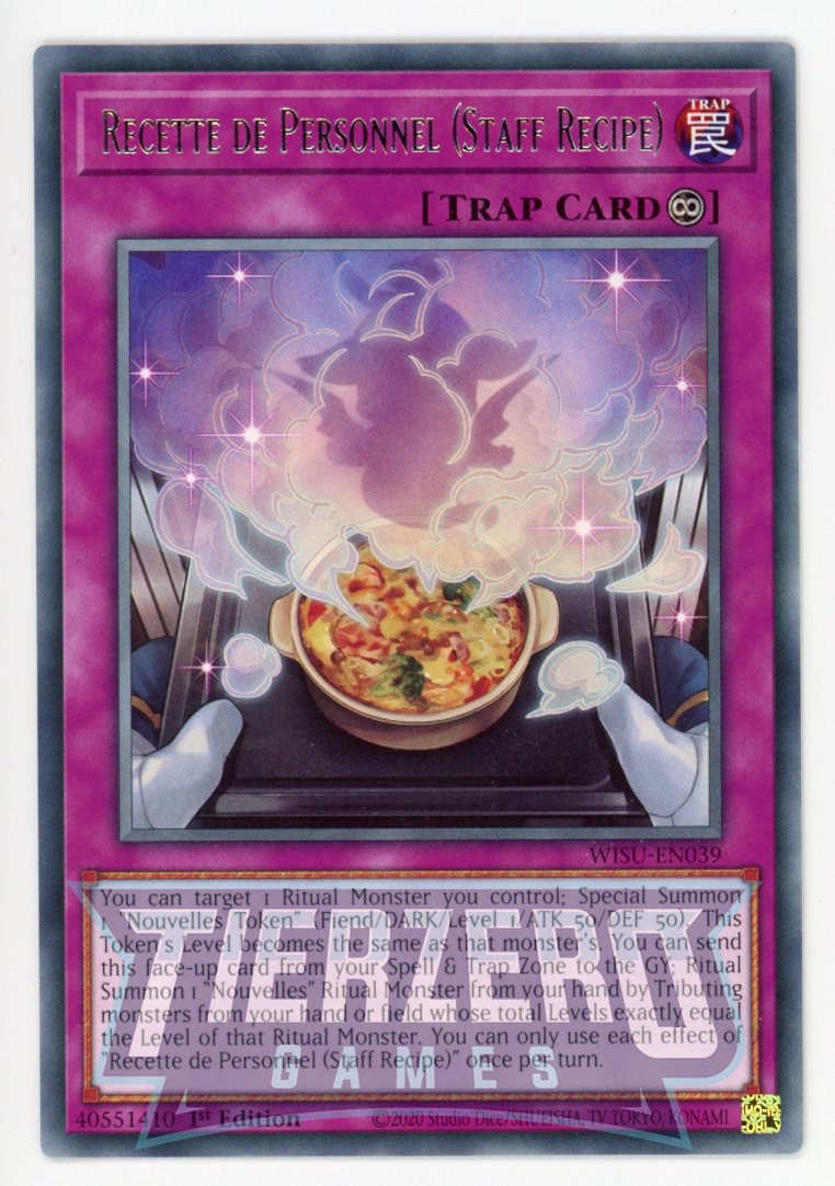 WISU-EN039 - Recette de Personnel (Staff Recipe) - Rare - Continuous T